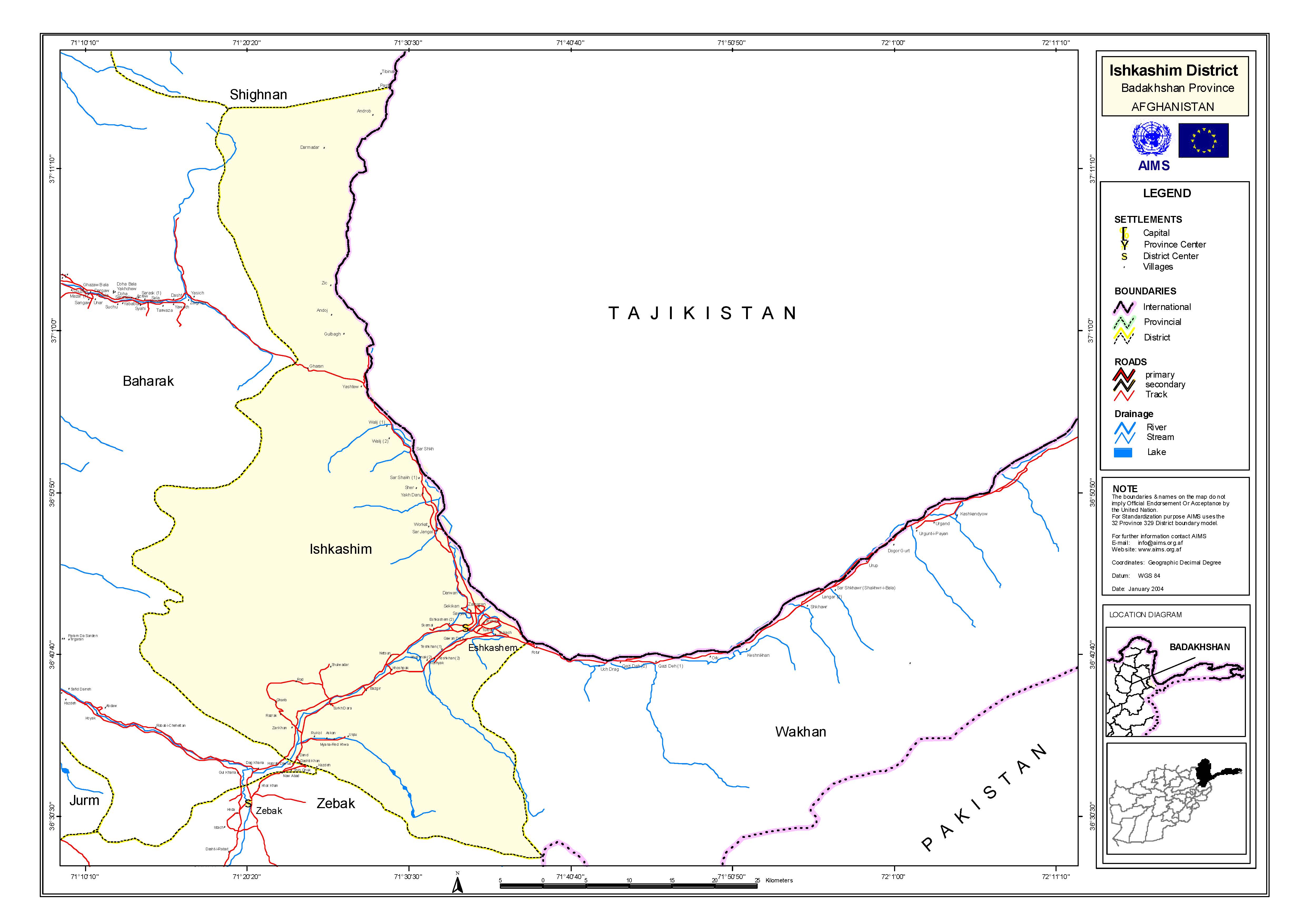 Afghanistan–Badakhshan Maps – Pahar