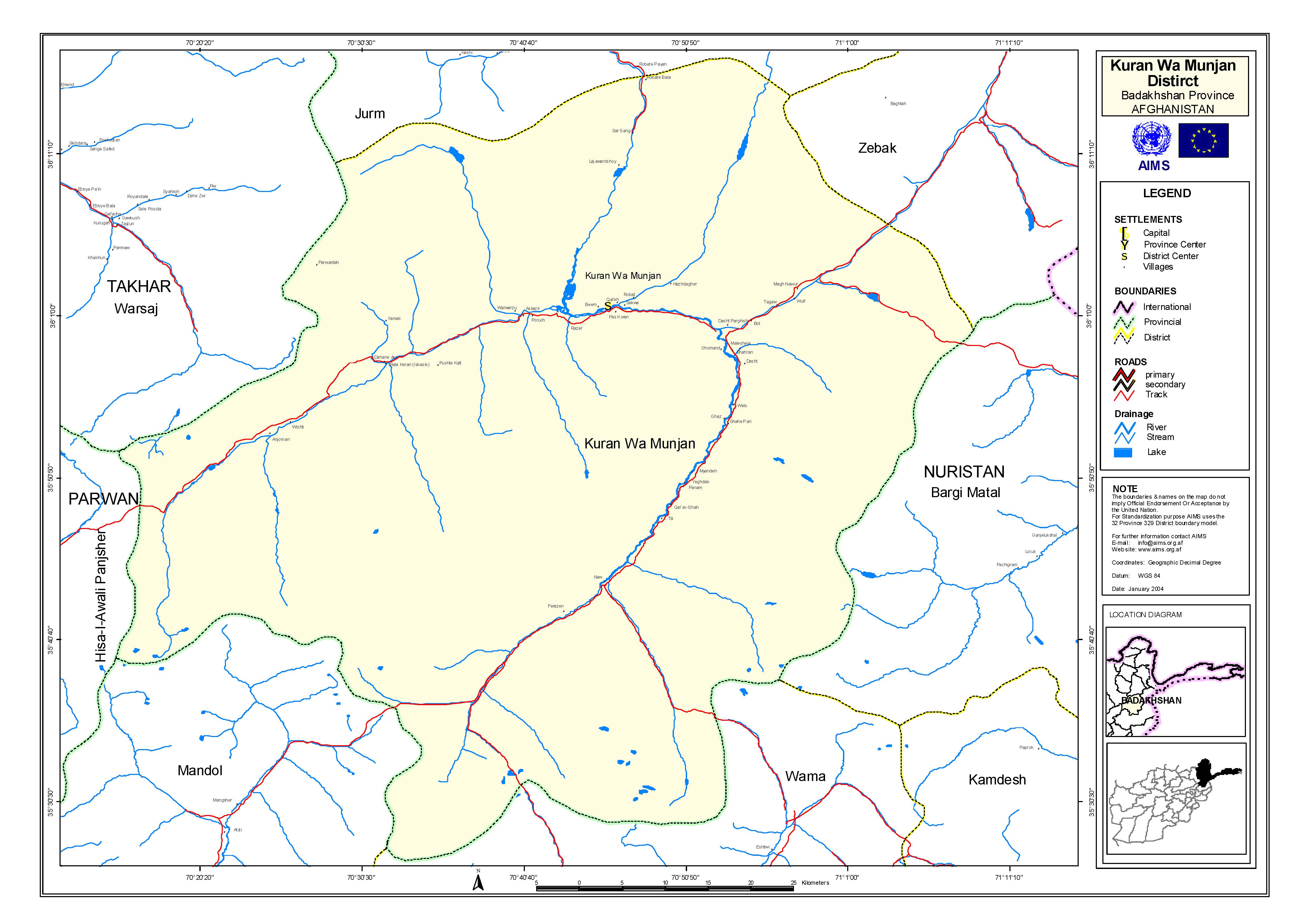 Afghanistan–Badakhshan Maps – Pahar
