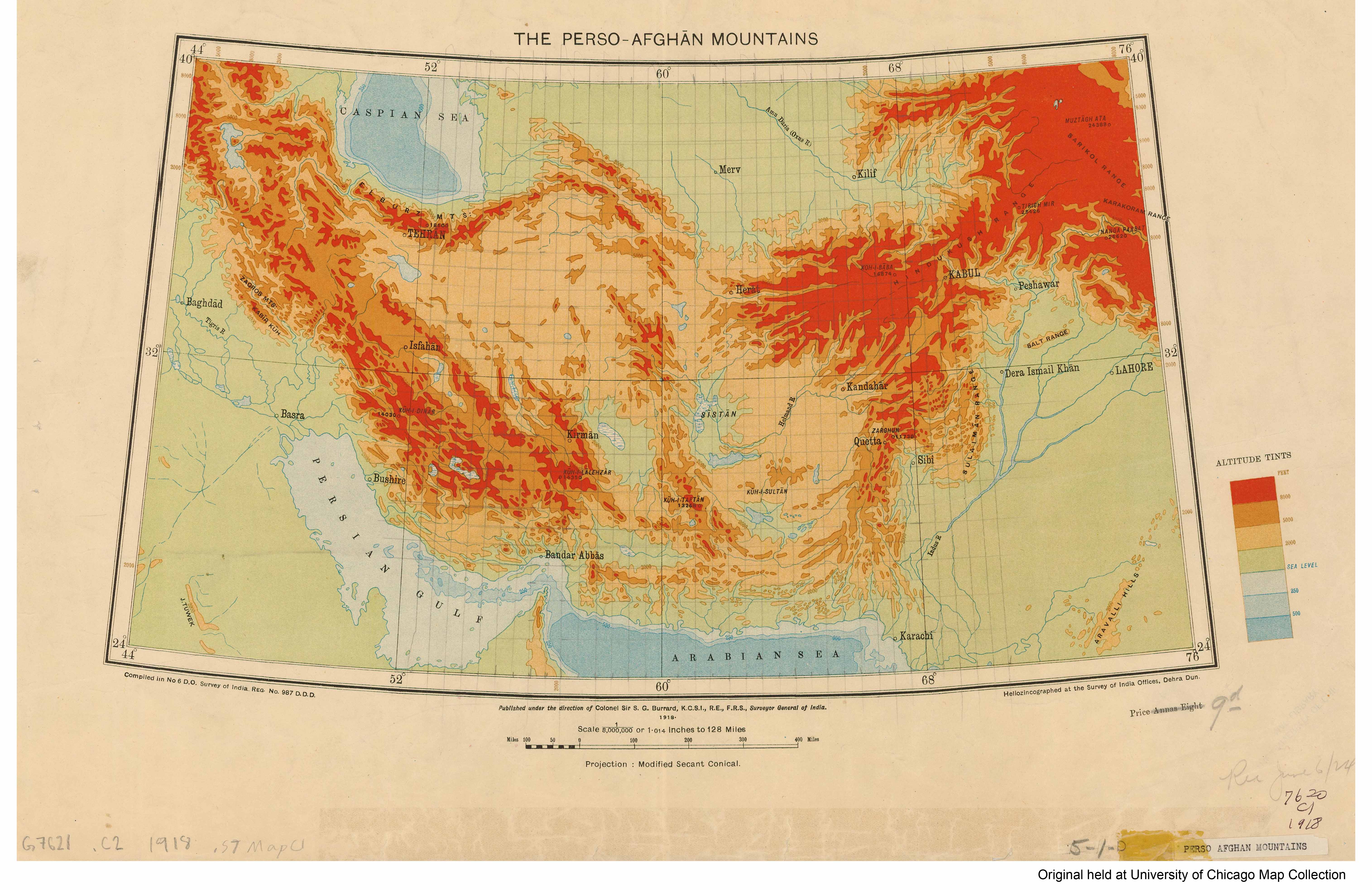 Central Asia–After 1900 Maps – Pahar